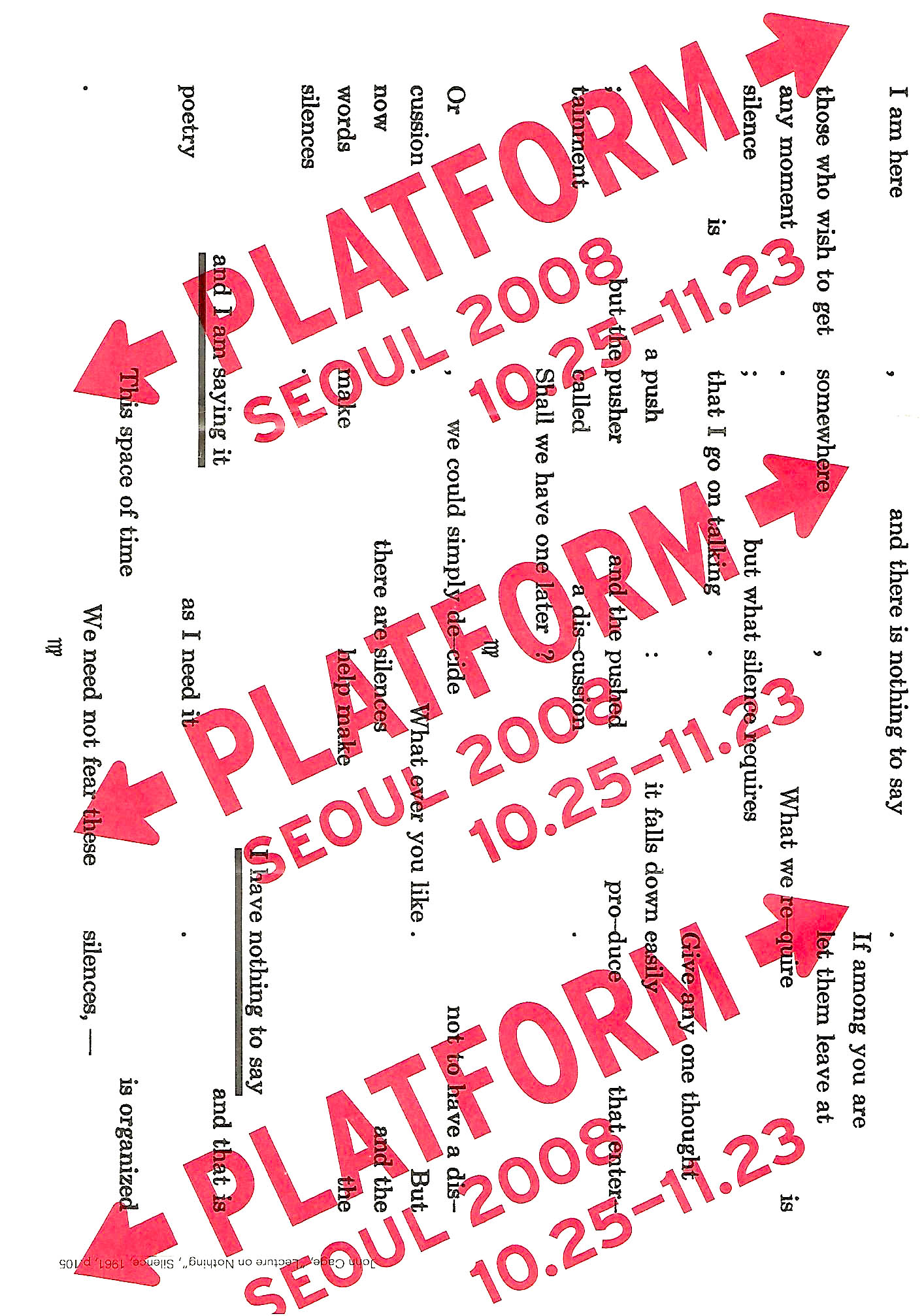 PLATFORM SEOUL 2008 | Songwon art center